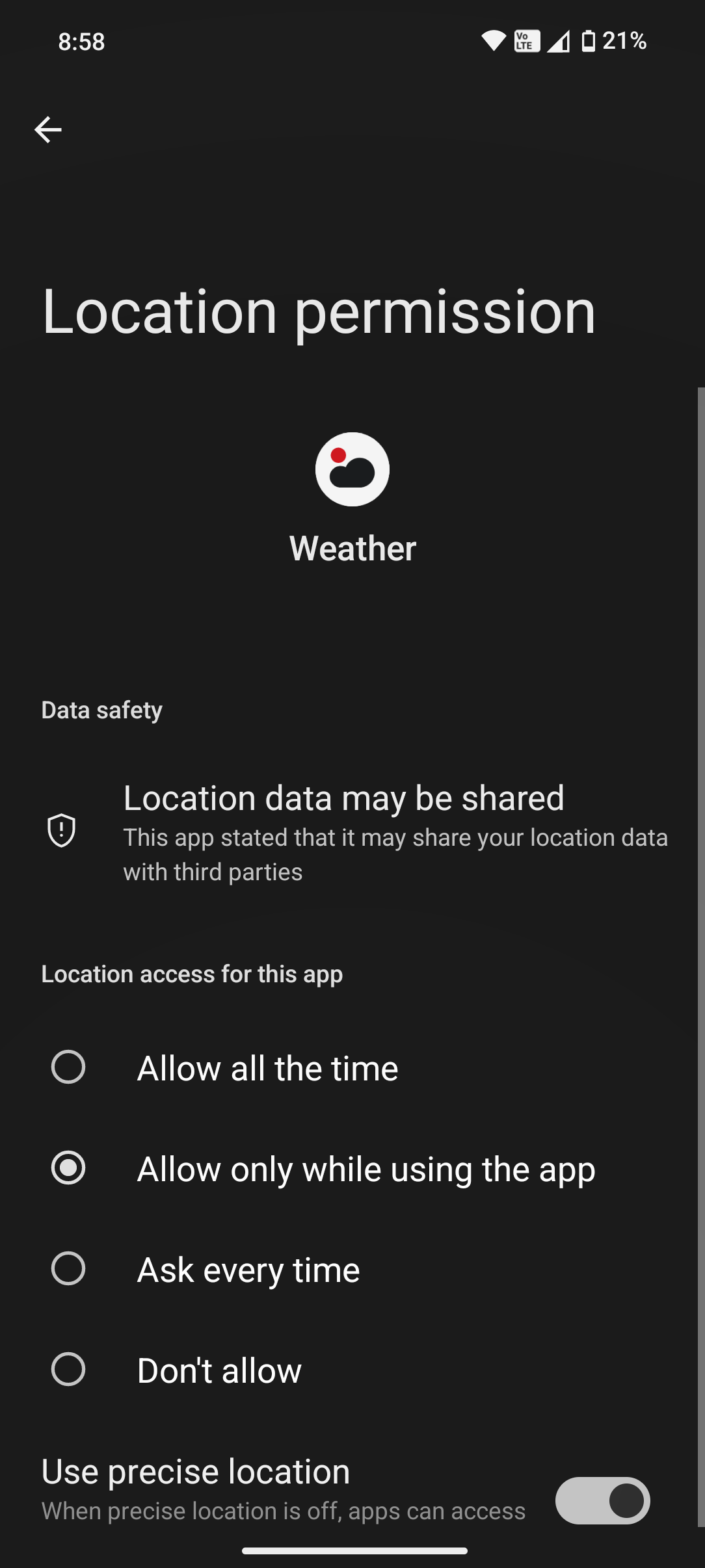 Does nothing's weather app shares our location with third-parties ...