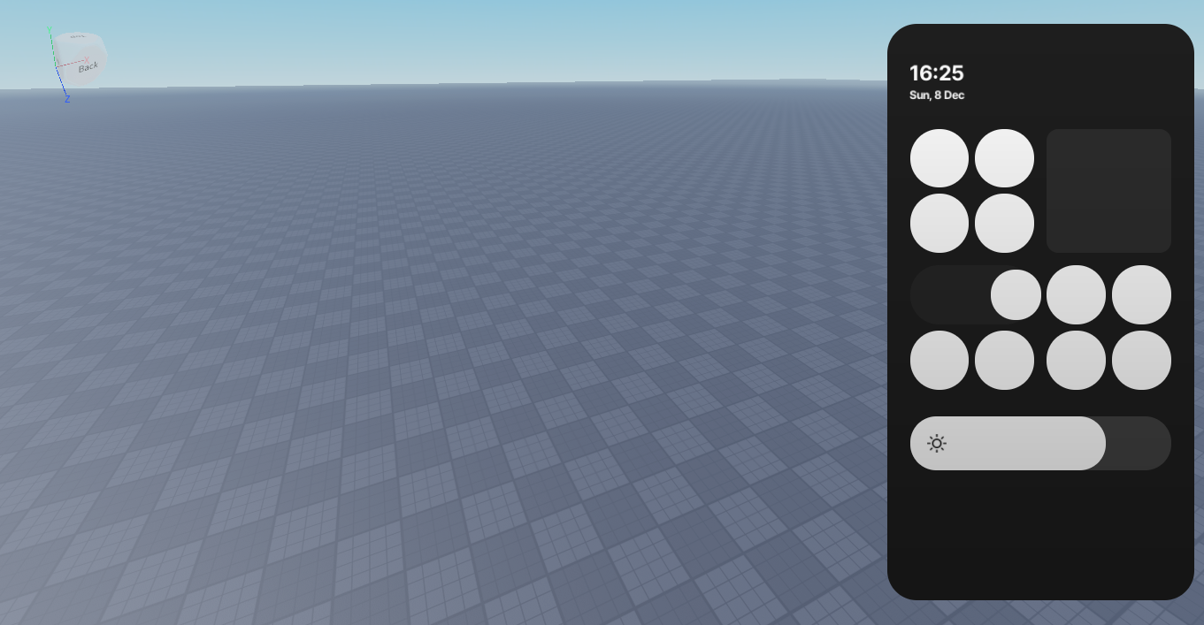 I Randomly Created Nothing Os 3.0 Quick-Panel inside Roblox Studio ...